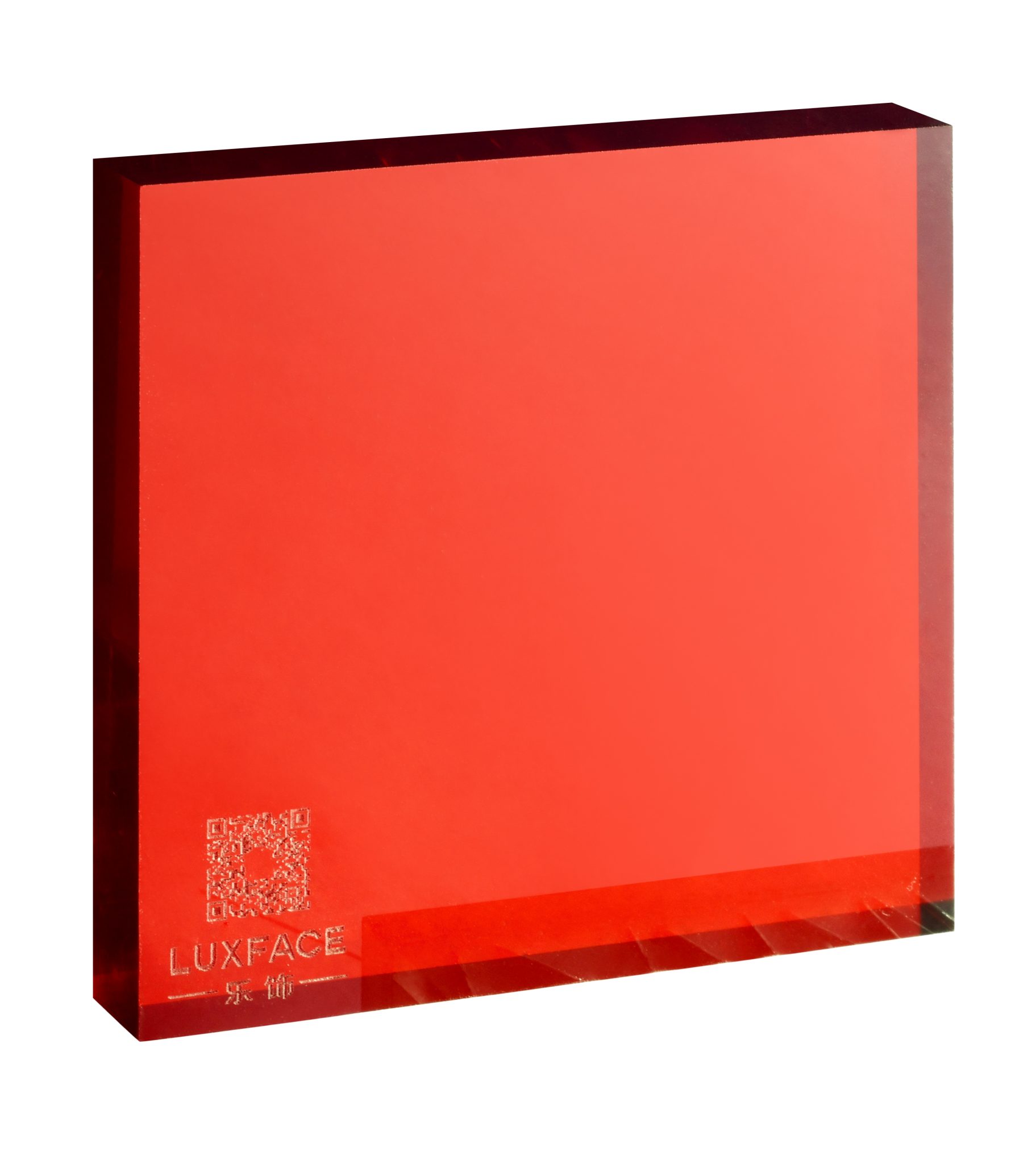 Cranberry Red Acrylic Resin Panel - interior materials design solutions
