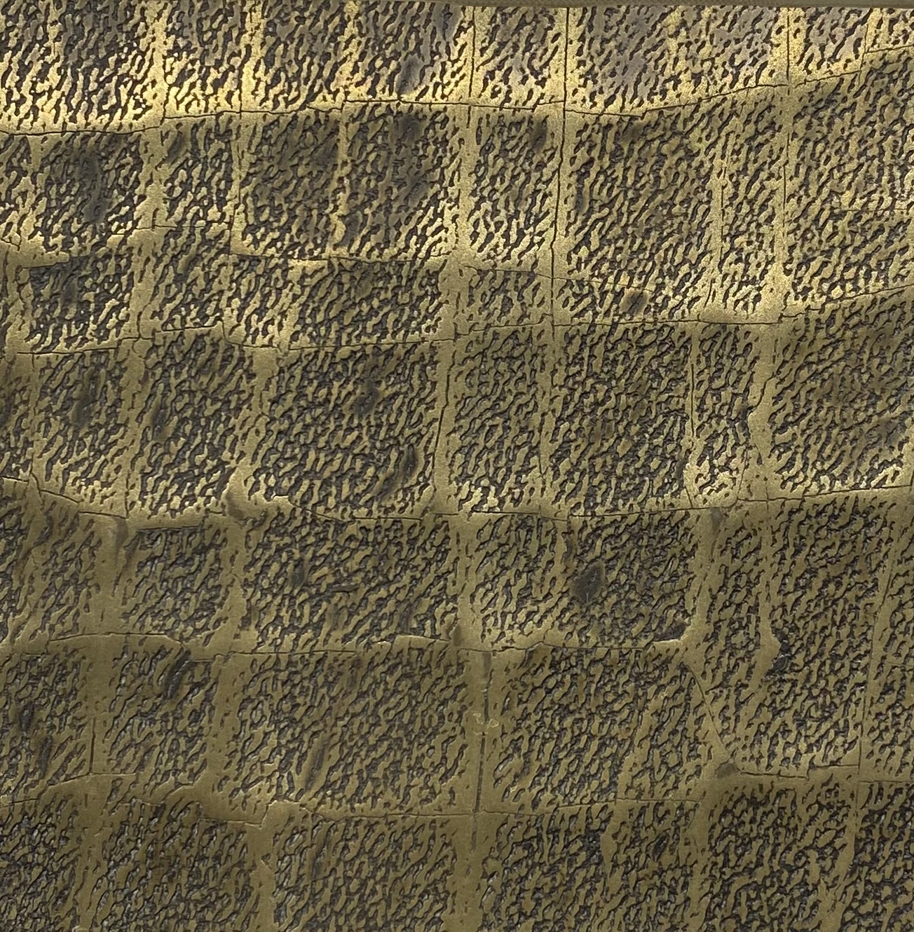 Crackle Brass-Copper Liquid Metal Sheet - Luxface