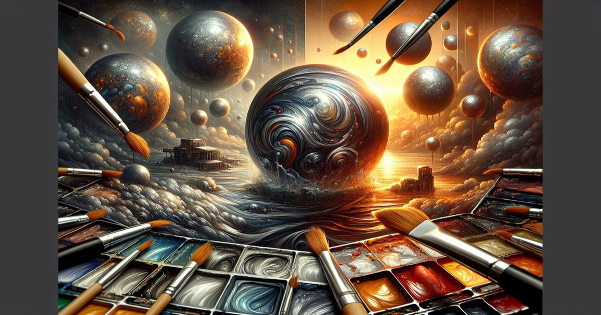 Artistic Liquid Metal Paint Applications: Techniques & Creative Ideas ...