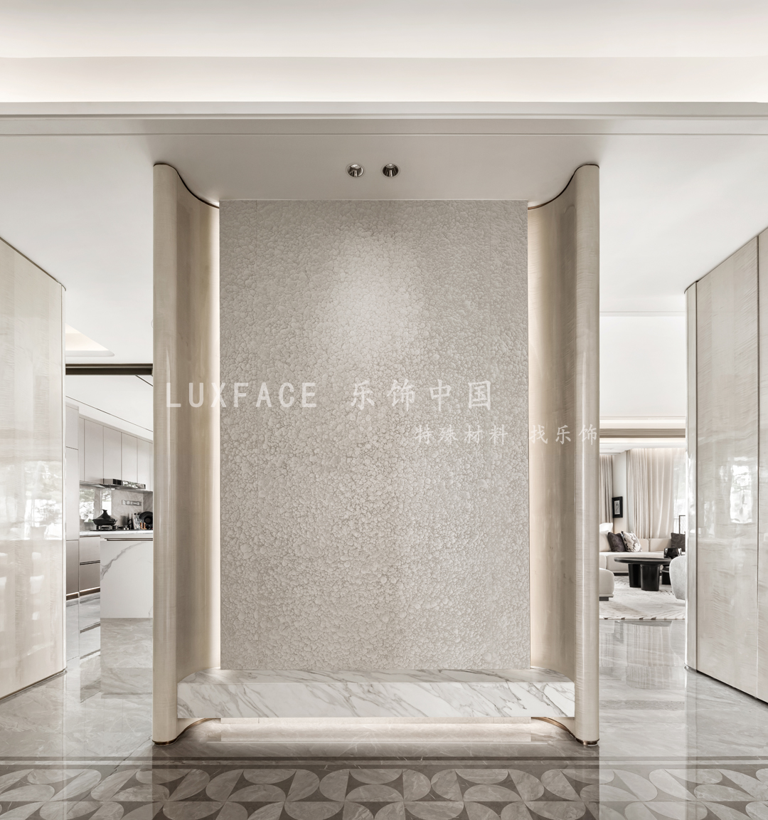 Resin Surface Backgroud Wall Decoration Project