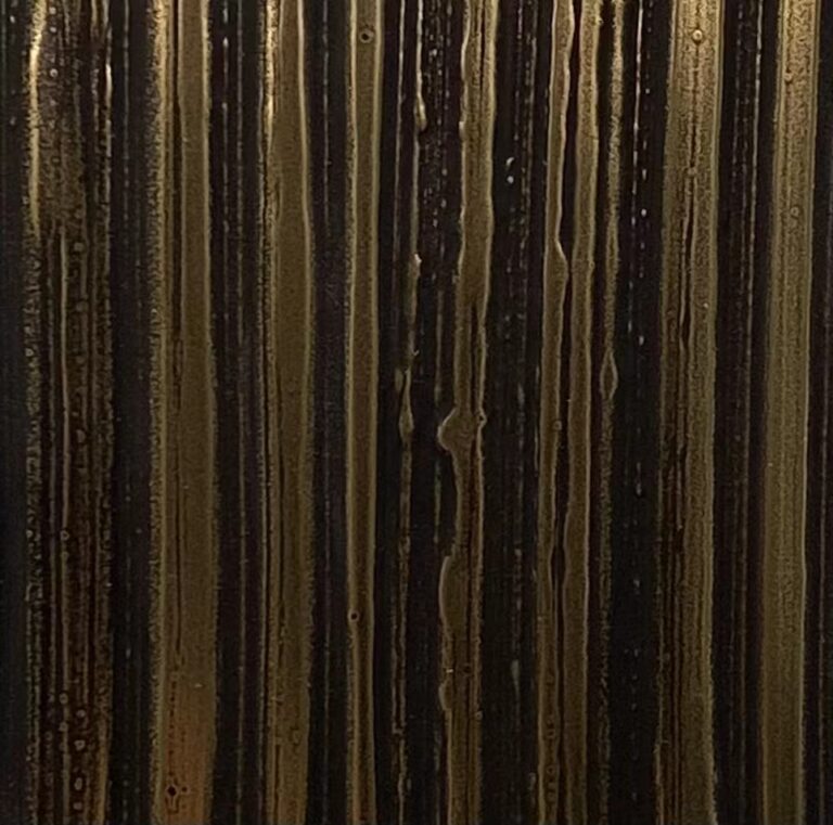 Copper Bronze Liquid Metal Panels | Handmade Textured Lines